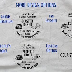 Baking Contest Award Plaque, Bake-off Competition Trophy, Bakeoff Award ...