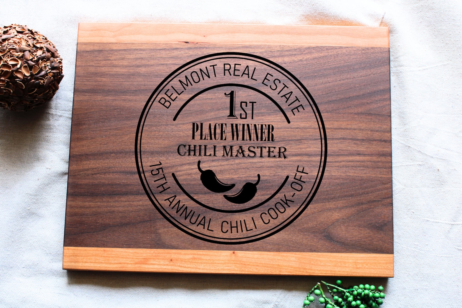 Chili Cookoff Award Trophy, Cutting Board Prize, Award Winner Cutting ...