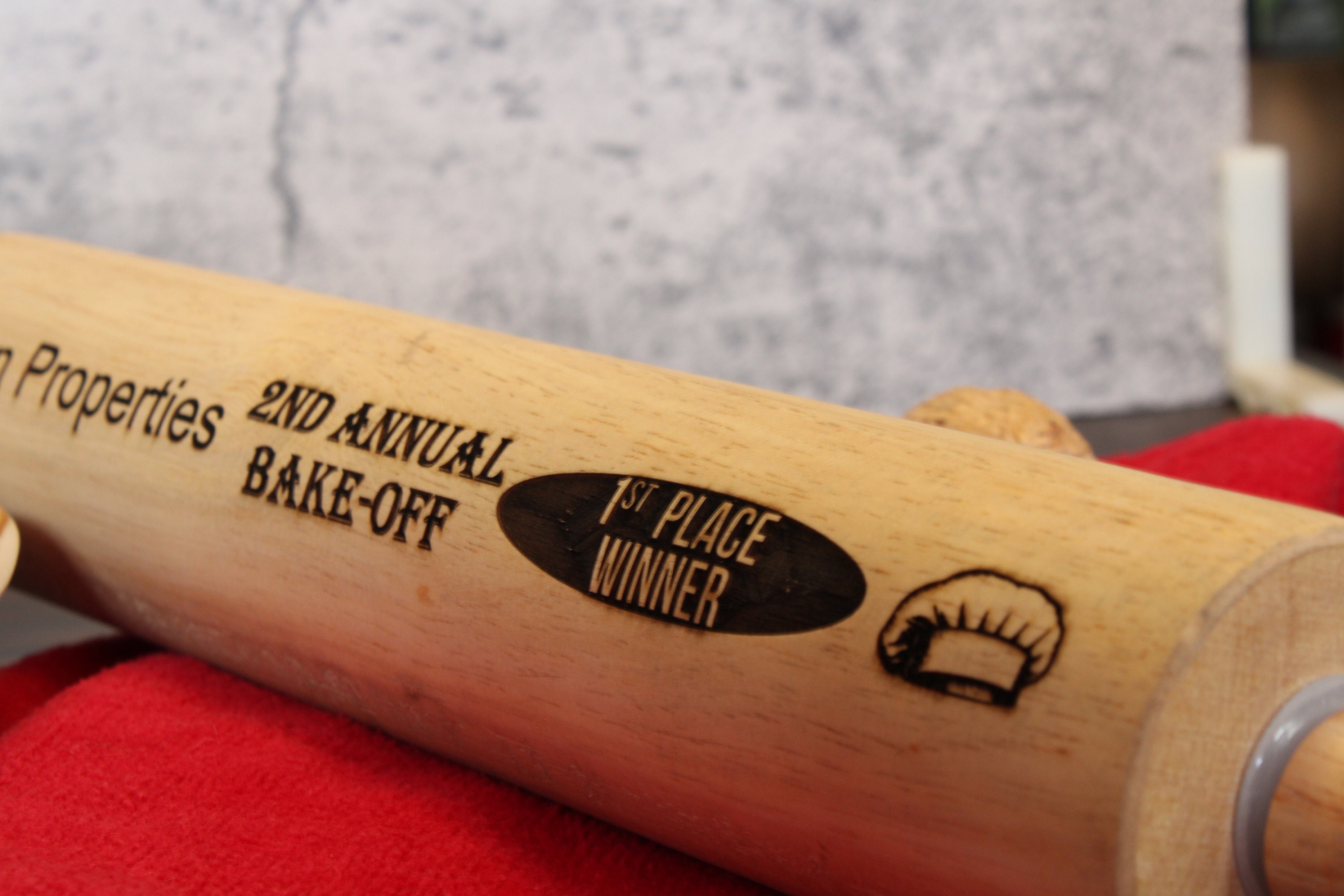 Baking Competition Award Prize, Personalized Rolling Pin, Trophy Award ...