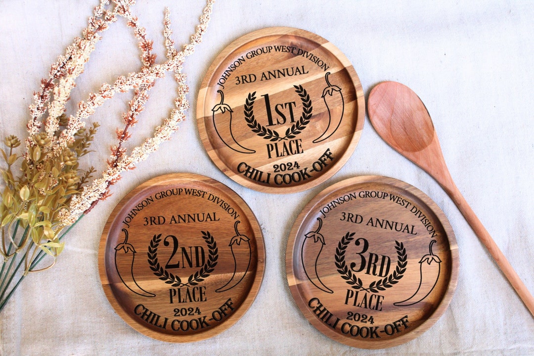 Chili Cook-off Award Plaque, Food Contest Trophy, Chili Cookoff Prize ...