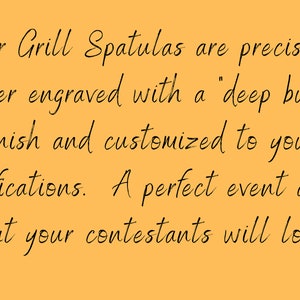 Grilling Contest Winner Award, Personalized Spatula, Cook off ...