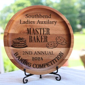 Baking Contest Award Plaque, Bake-off Competition Trophy, Bakeoff Award ...