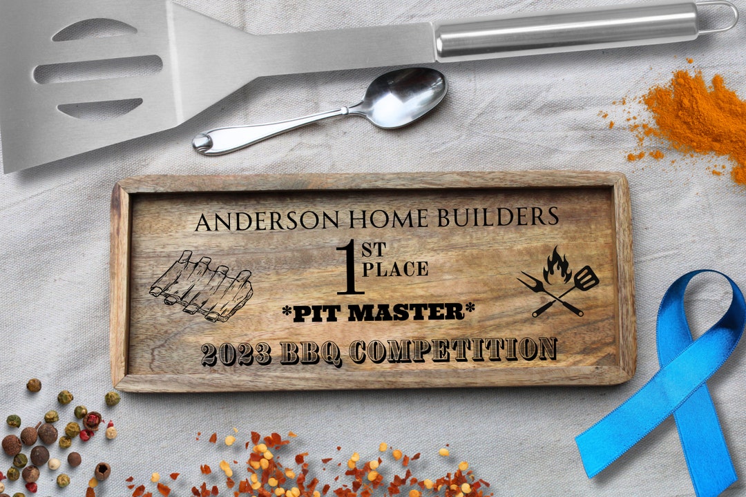 Personalized Serving Board Award, BBQ Cook off Prizes, Engraved Cutting ...