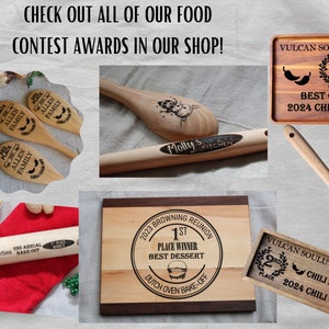 Chili Cookoff Award, Food Competition Prize, Personalized Winners ...