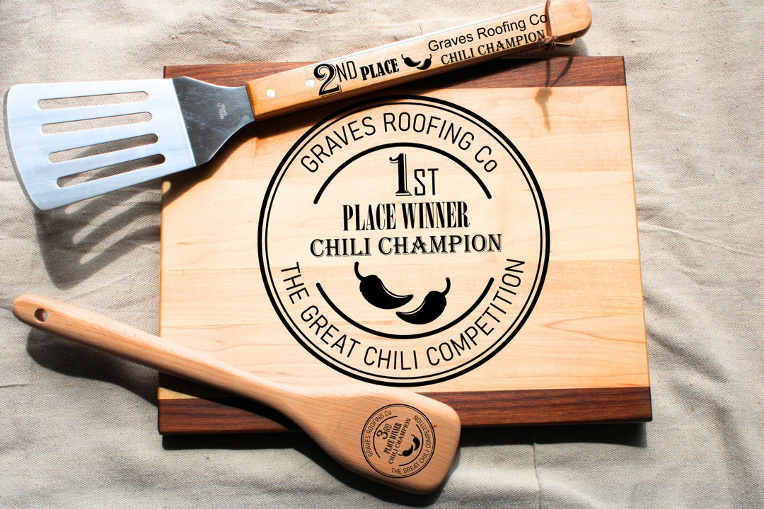 Chili Cookoff Award Bundle, Food Competition Trophy, Master Chef Awards ...