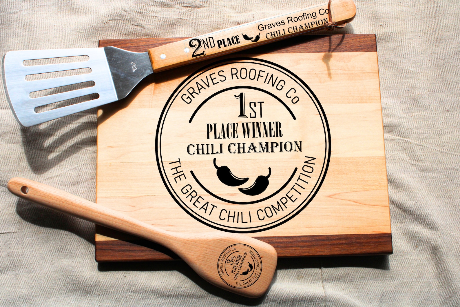 Chili Cookoff Award Bundle, Food Competition Trophy, Master Chef Awards ...