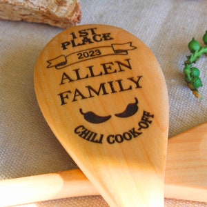 Chili Cookoff Spoon Bakeoff Spoon - Personalized Chili Winner Spoon ...