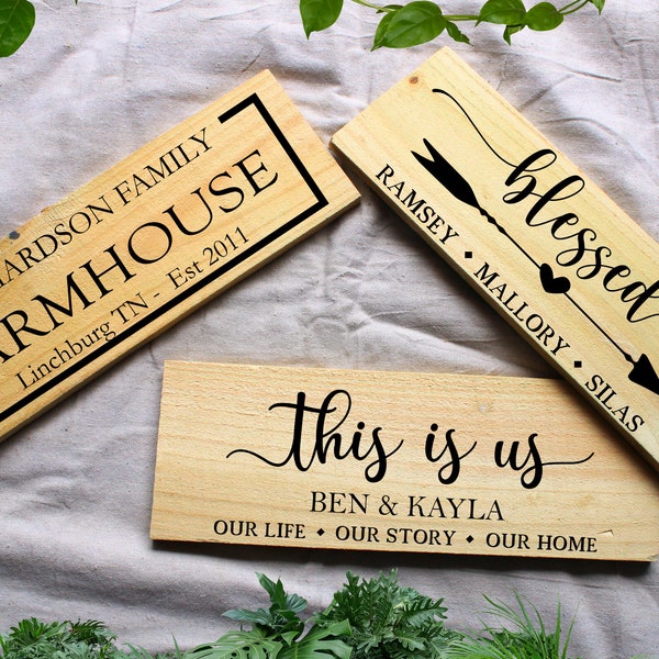 Custom Outdoor Wood Sign Personalized - Etsy