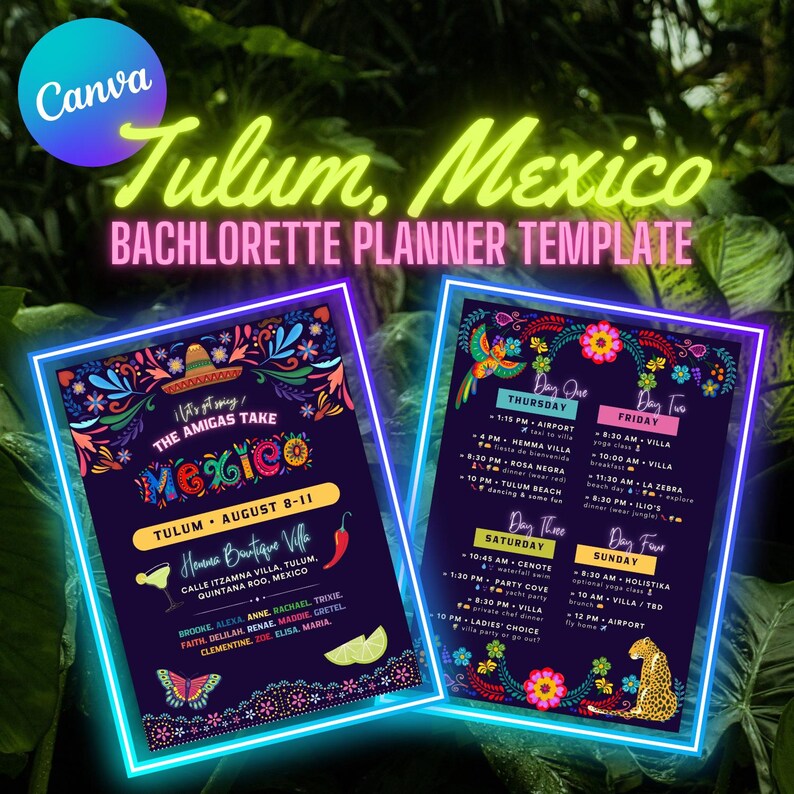 Tulum Bachelorette Party Weekend Itinerary - Mexico, Tropical, Jungle ...