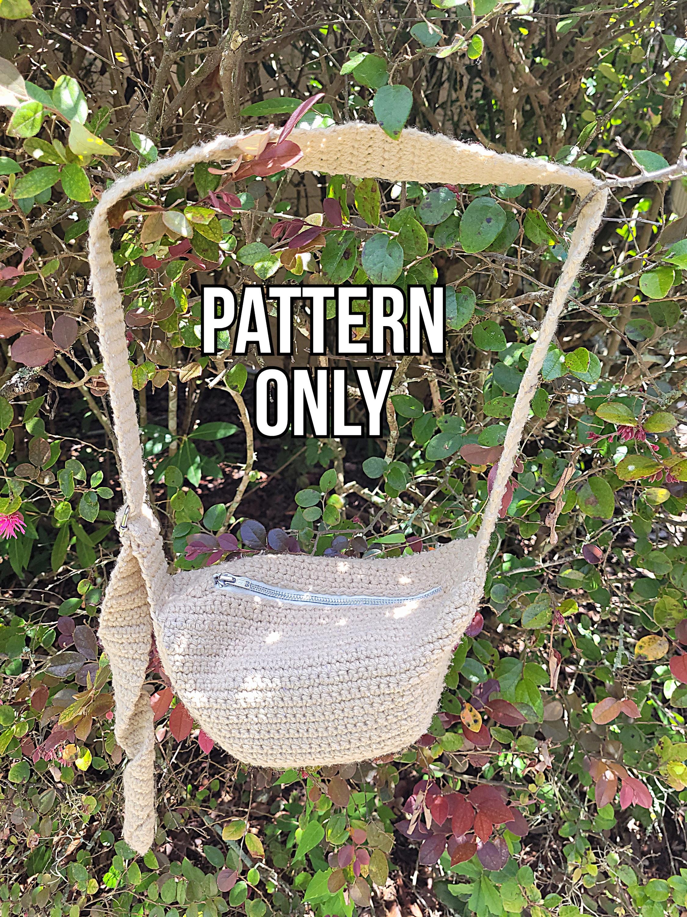 Adjustable Crochet Zipper Bag Pattern | Crochet Crossbody Bag Pattern ...