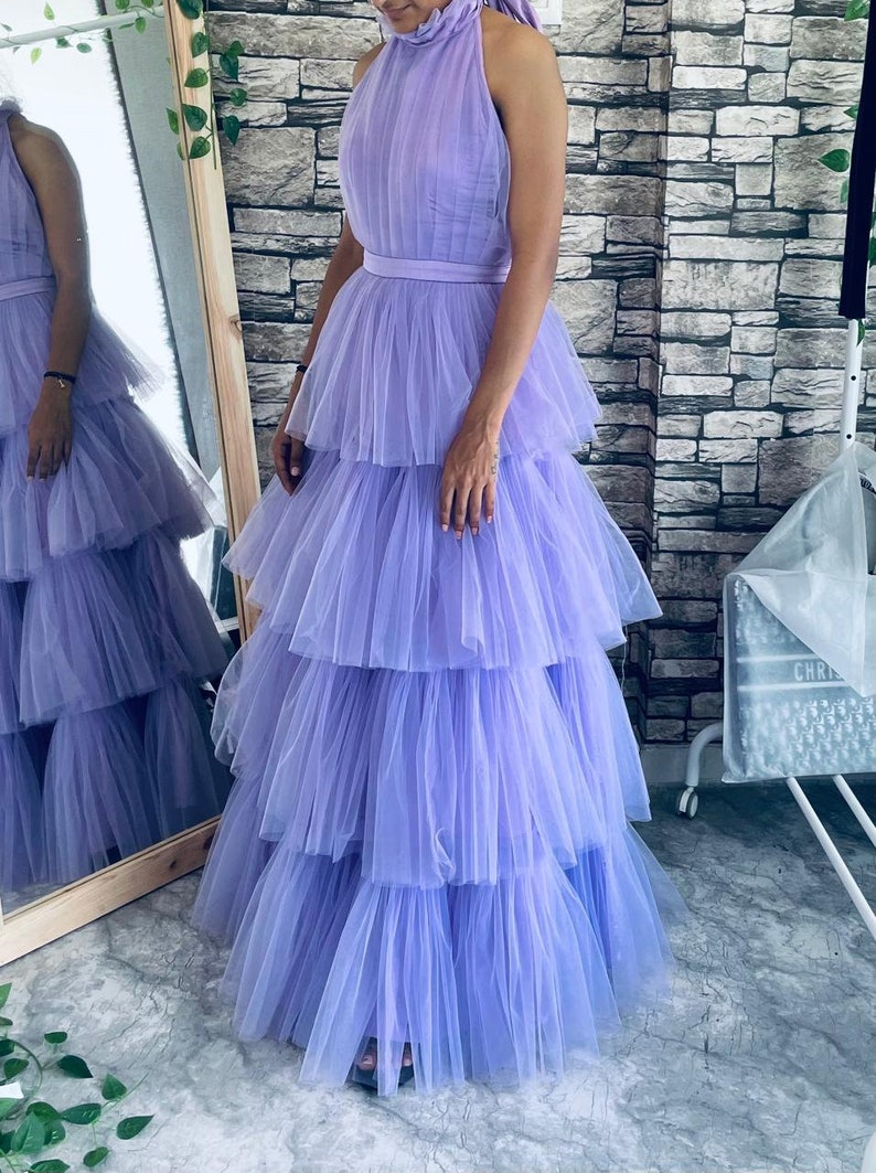 Ruffle Tulle Prom Dress: Layered A-line French Style Tutu - Etsy