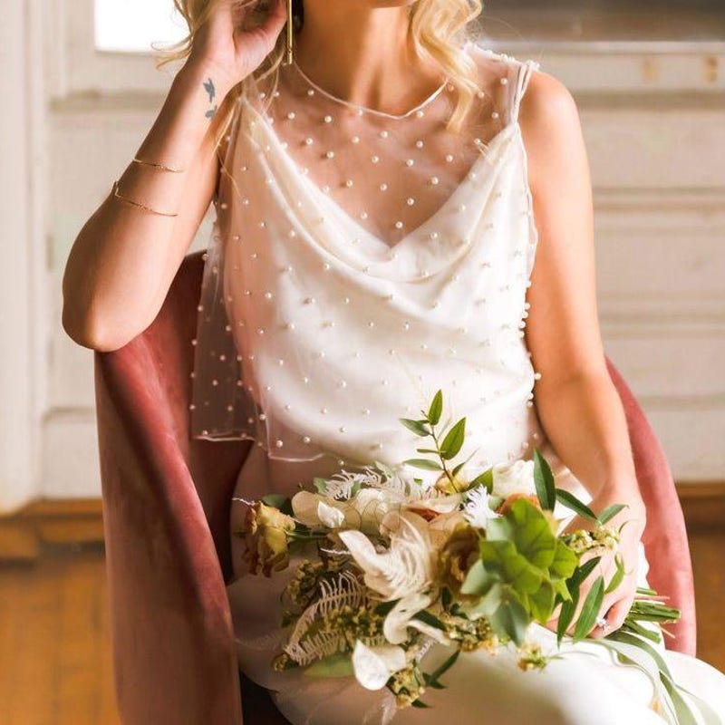 Sheer Overlay Top - Etsy