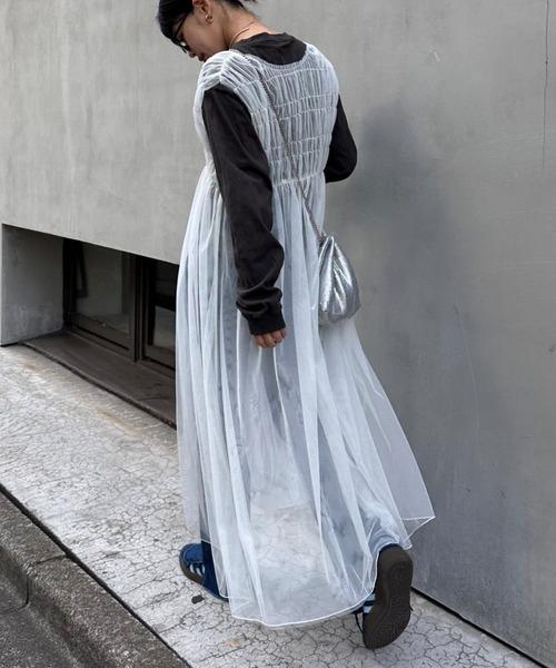 Causal Adult Sheer Smocked Slip Dress Dress/fun Birthday Dress/party ...