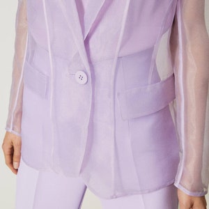Sheer Organza Blazer: Transparent Wedding Overcoat - Etsy