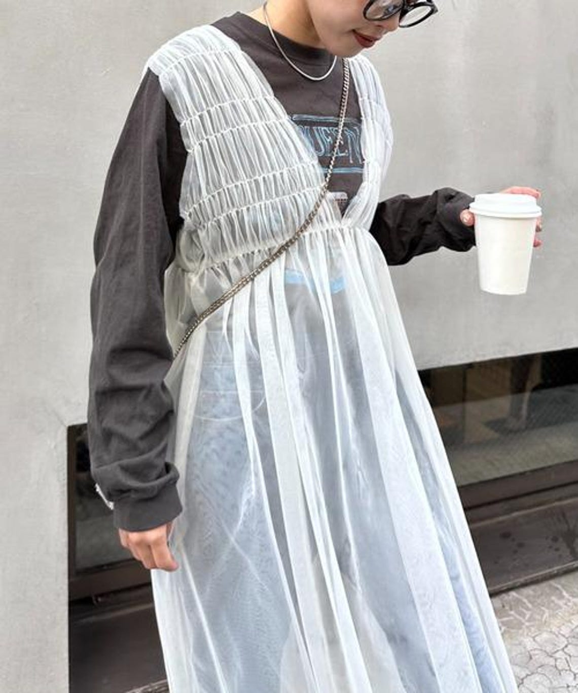 Causal Adult Sheer Smocked Slip Dress Dress/fun Birthday Dress/party ...