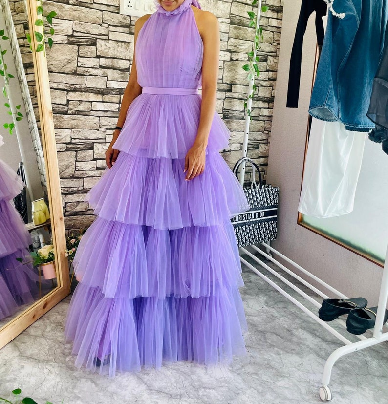 Ruffle Tulle Prom Dress: Layered A-line French Style Tutu - Etsy
