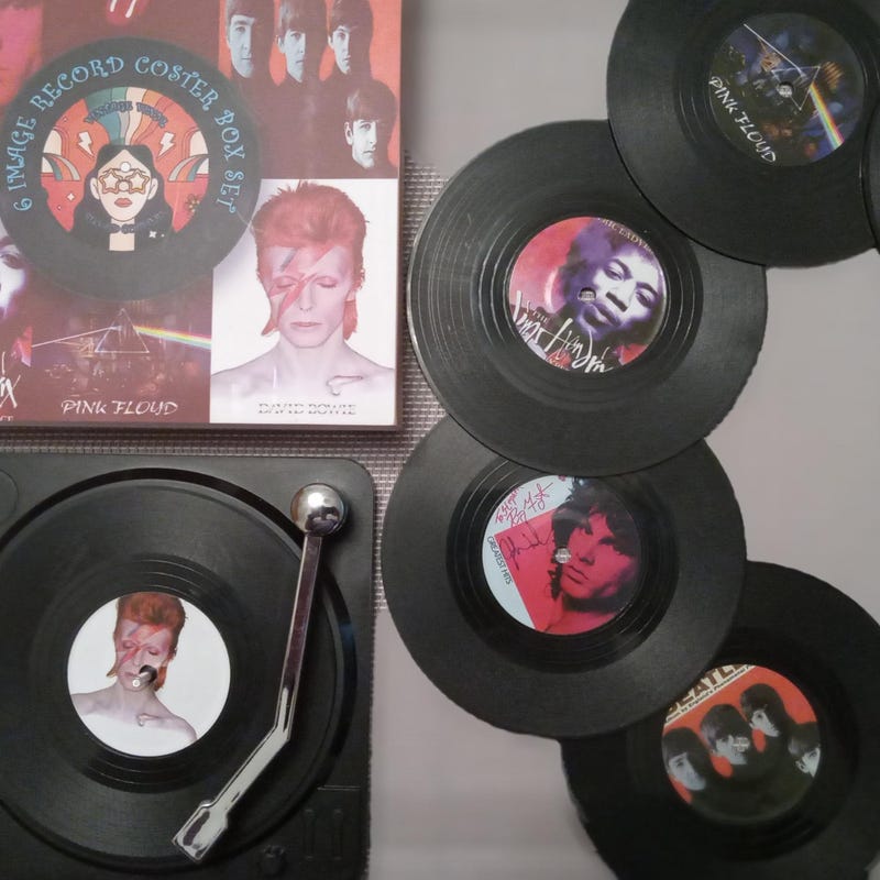 Vinyl Coasters - Etsy