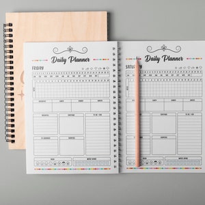 Daily Planner | Day Planner | Work Planner | Weekly Planner | Hourly ...