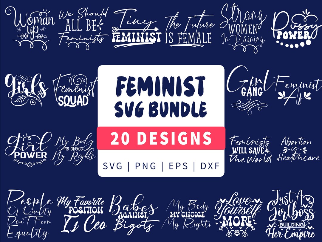 Girl Power Svg Bundle, Feminist Svg, Motivational Svg, Women ...