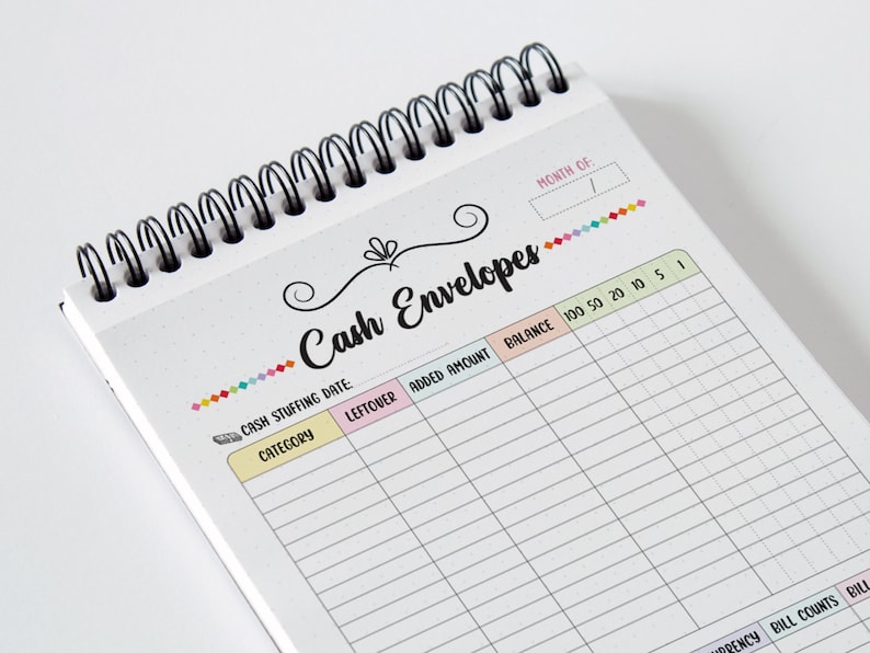Cash Envelope Planner Printable Budget Tracker INSTANT - Etsy