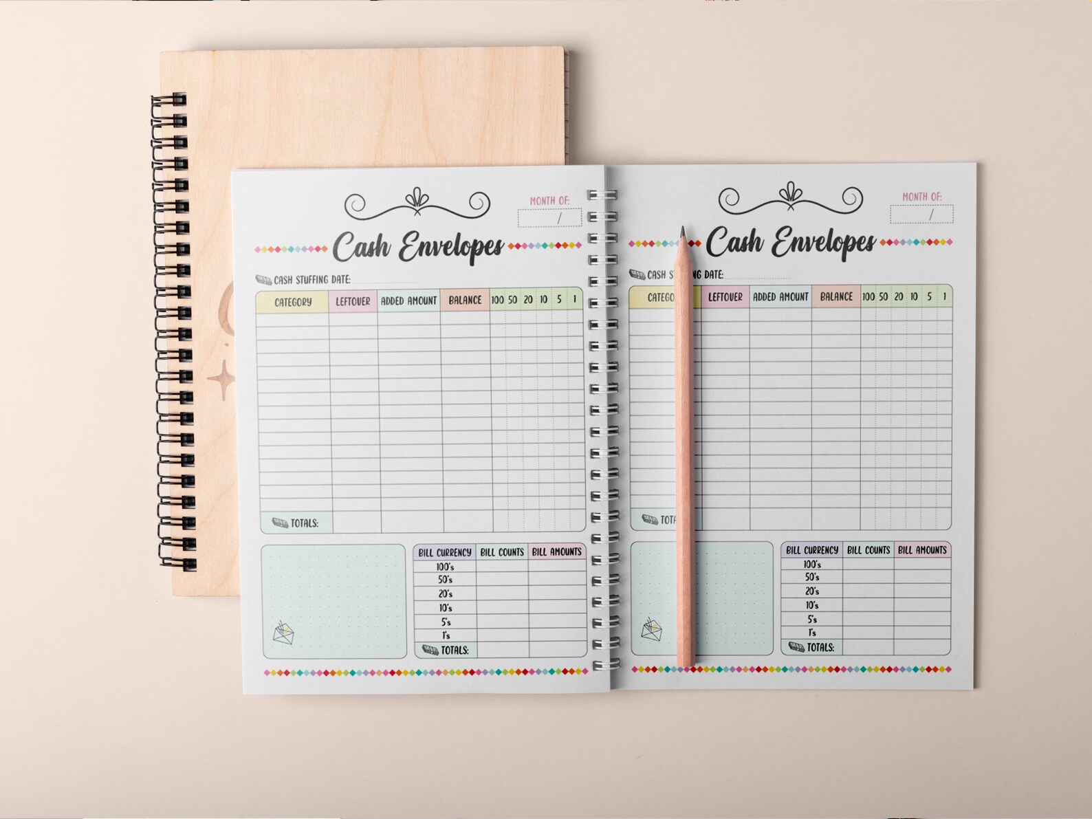 Cash Envelope Budget Planner Printable, Classic Happy Planner (digital ...