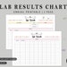 Medical Lab Test Results Chart | Printable Chart to Monitor Blood Test ...