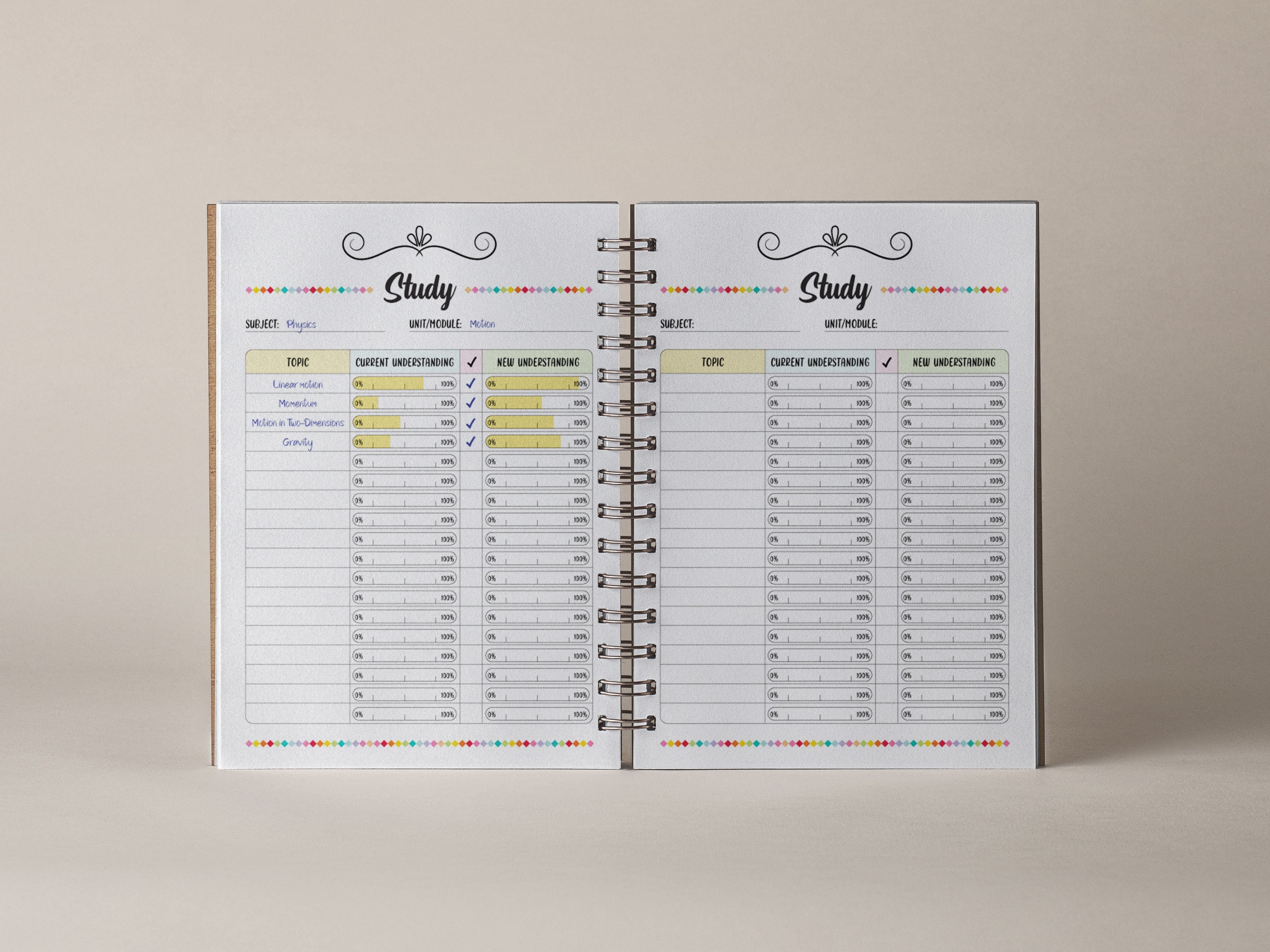 Study Planner Printable Study Log INSTANT DOWNLOAD Planner - Etsy