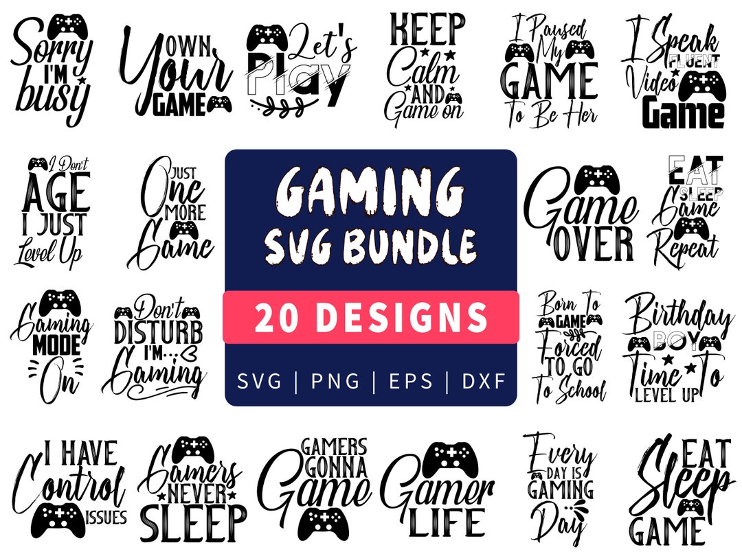 Gamer Svg | Gamer Svg Bundle | Gaming Svg Bundle | Funny Gamer Sayings ...
