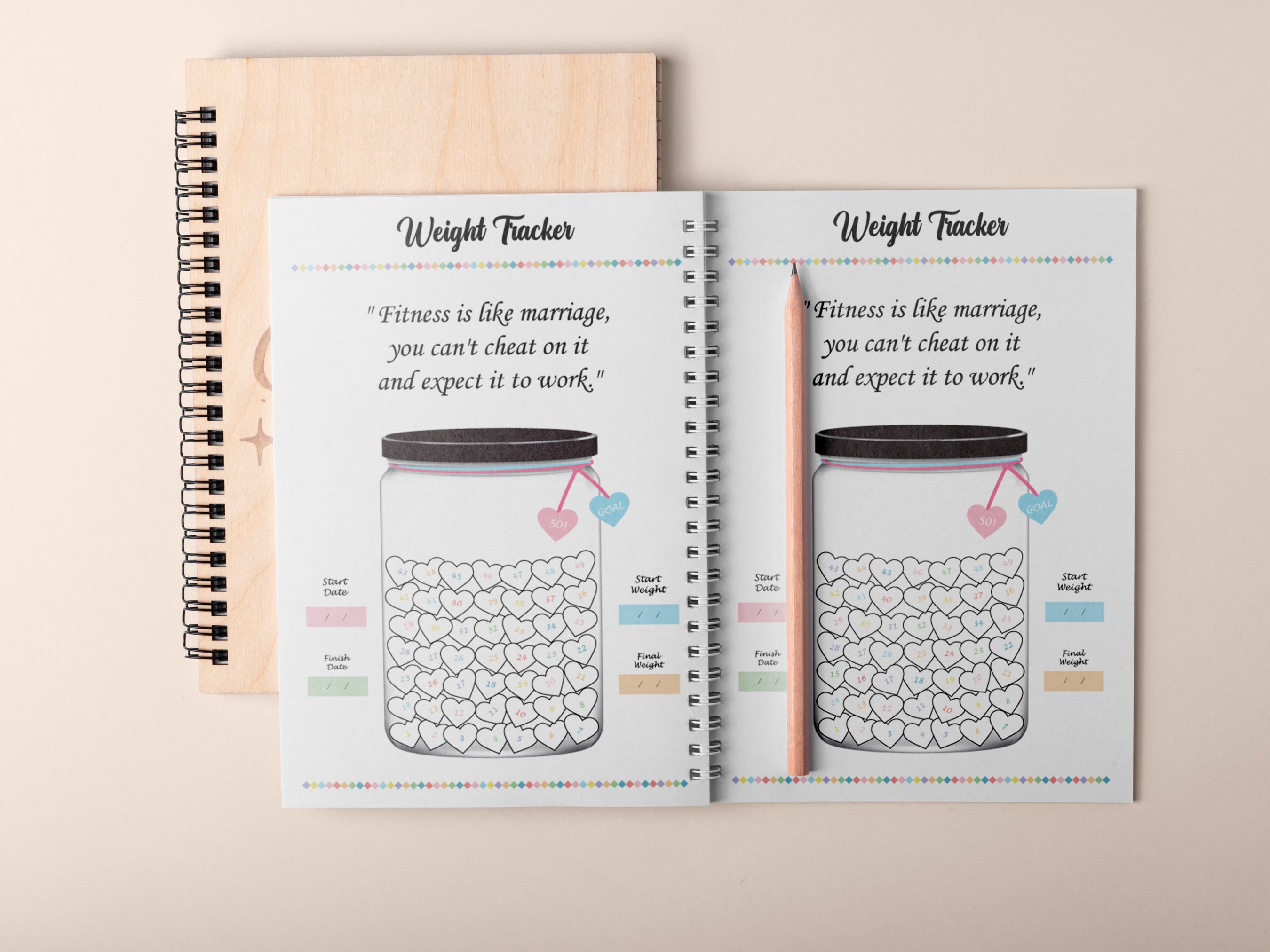 Weight Loss Tracker Printable Track Your Weight Planner - Etsy