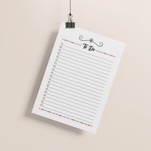 To Do List Printable, Task Tracker, Check List, INSTANT DOWNLOAD ...