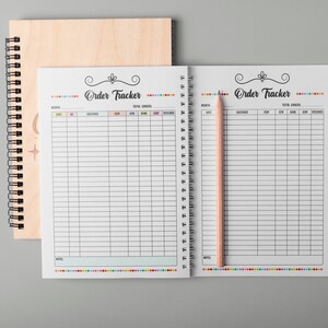 Order Tracker Printable | Order Tracker Template | Monthly Order ...
