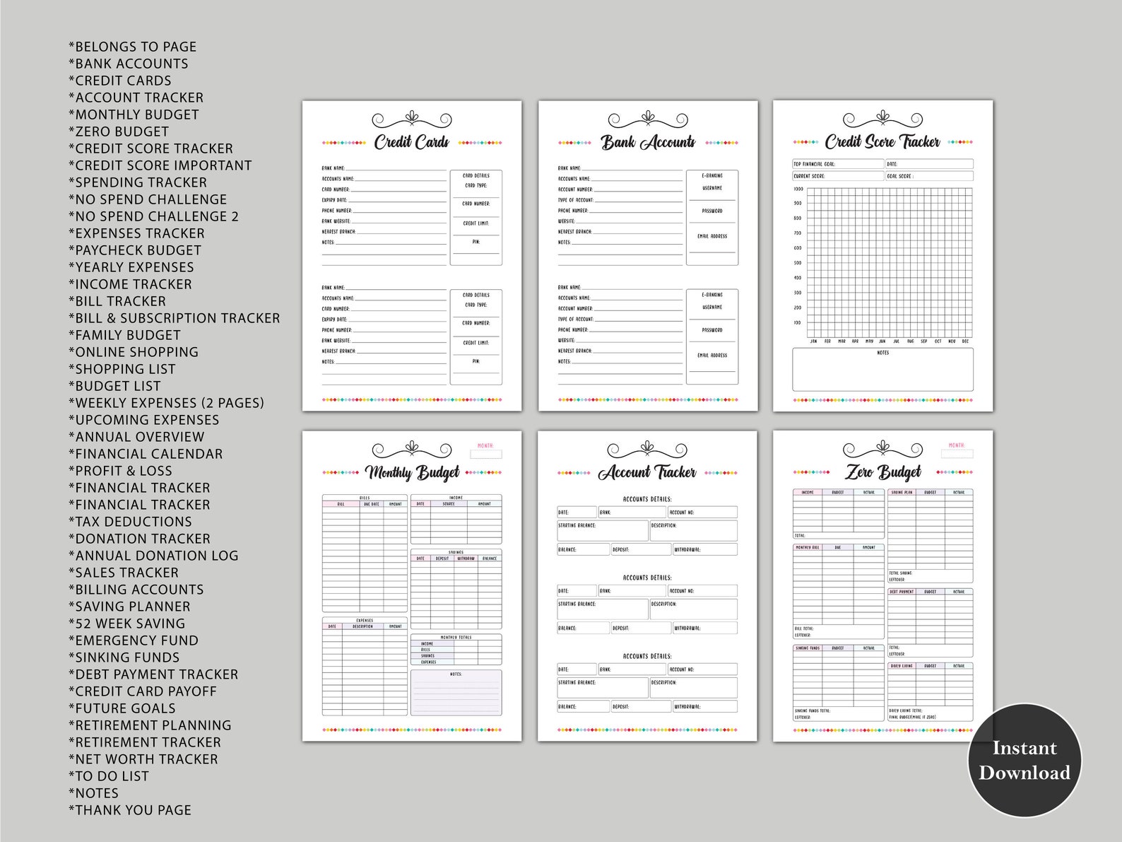 Printable Budget Planner Bundle Budget Planner Kit Weekly - Etsy