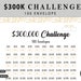 300K 100 ENVELOPE CHALLENGE Printable | 300,000 Saving Tracker | 300K ...