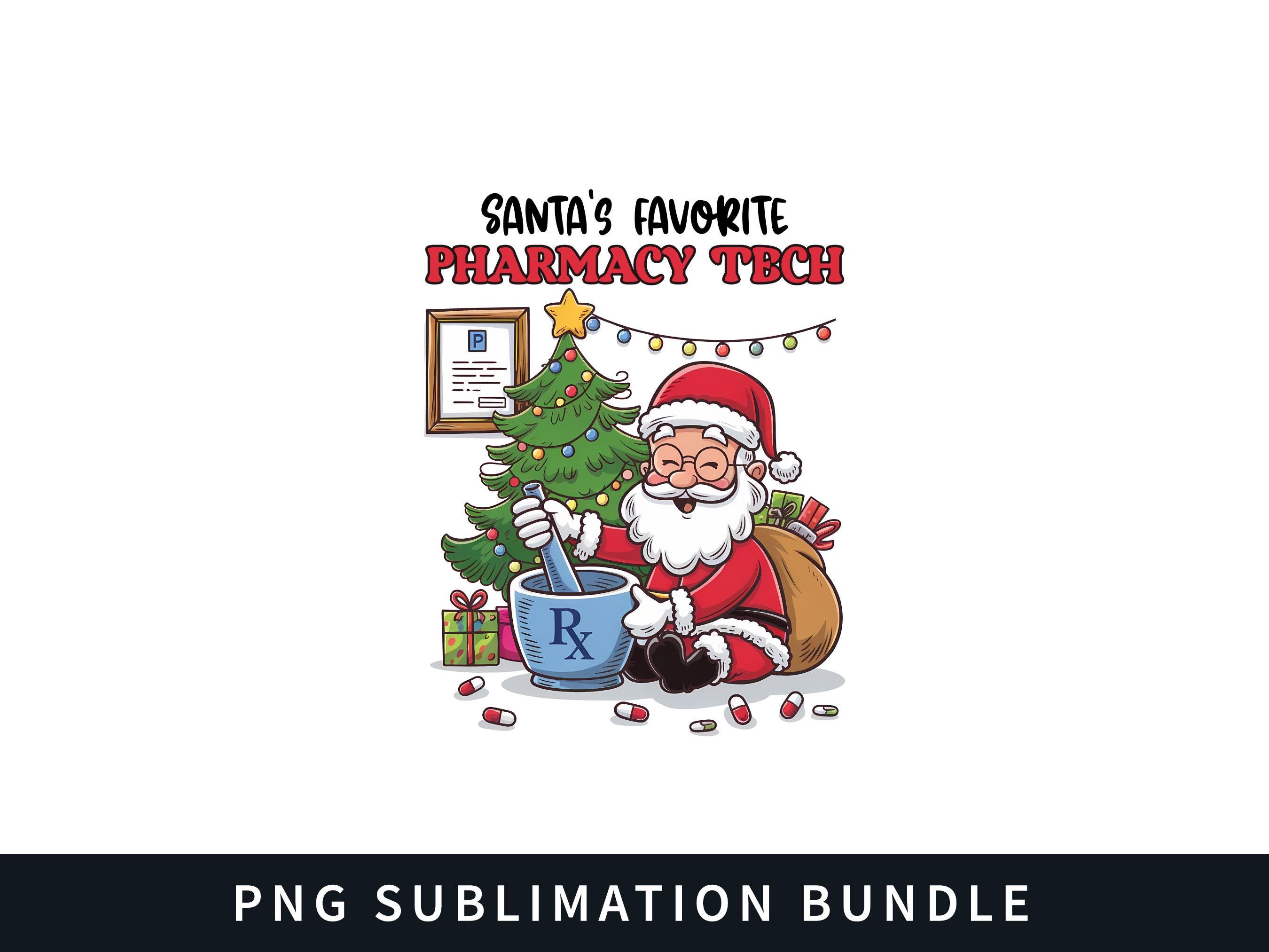 Christmas Pharmacy Tech Png Bundle, Pharmacist Christmas Png ...