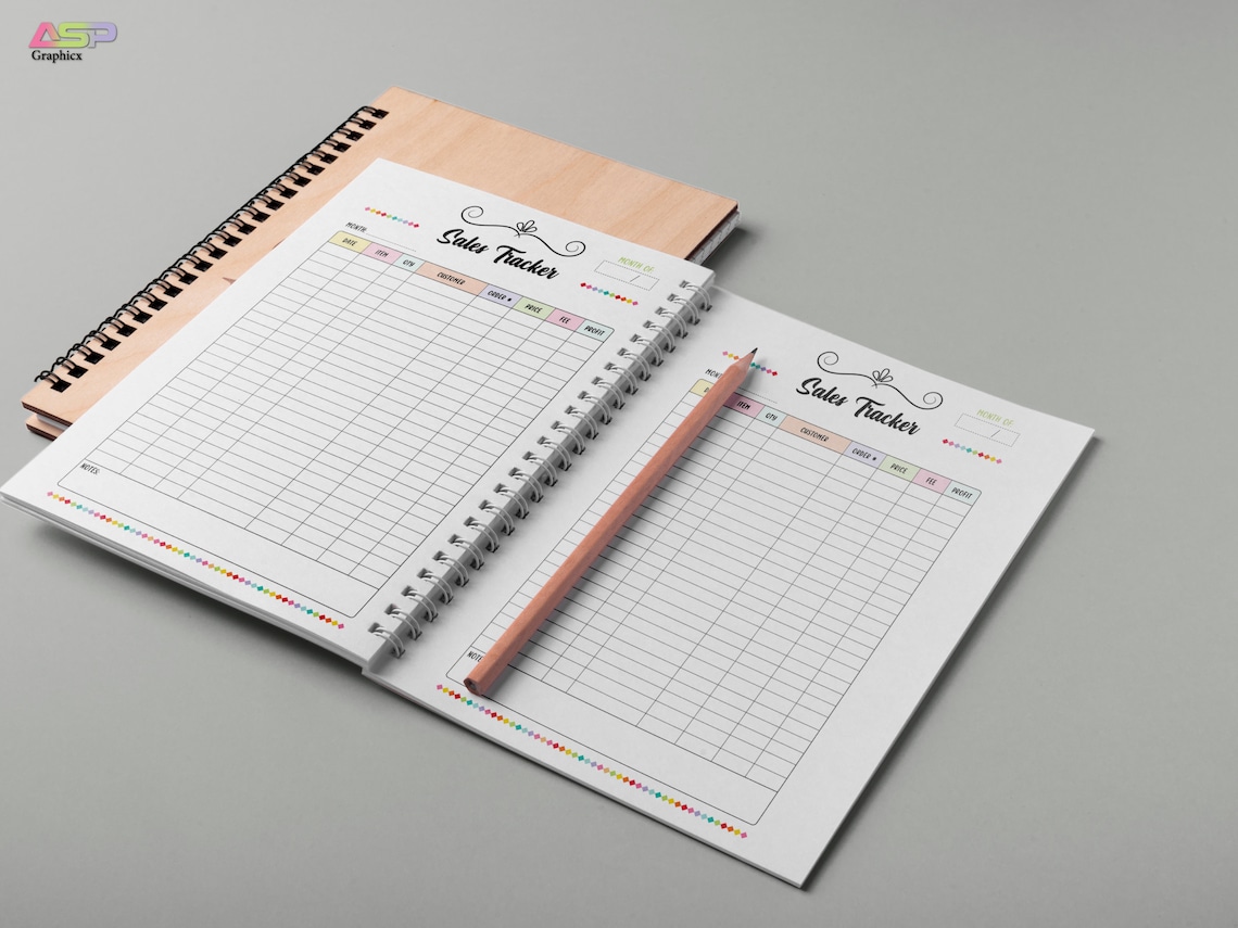 Monthly Sales Tracker Printable | Small Business Organizer (PDF) - Etsy