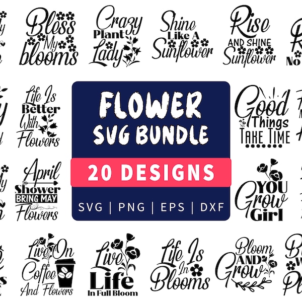 Flower Quotes Svg - Etsy