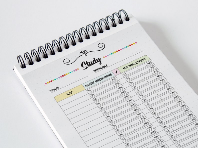 Study Planner Printable Study Log INSTANT DOWNLOAD Planner - Etsy
