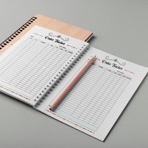 Order Tracker Printable | Order Tracker Template | Monthly Order ...