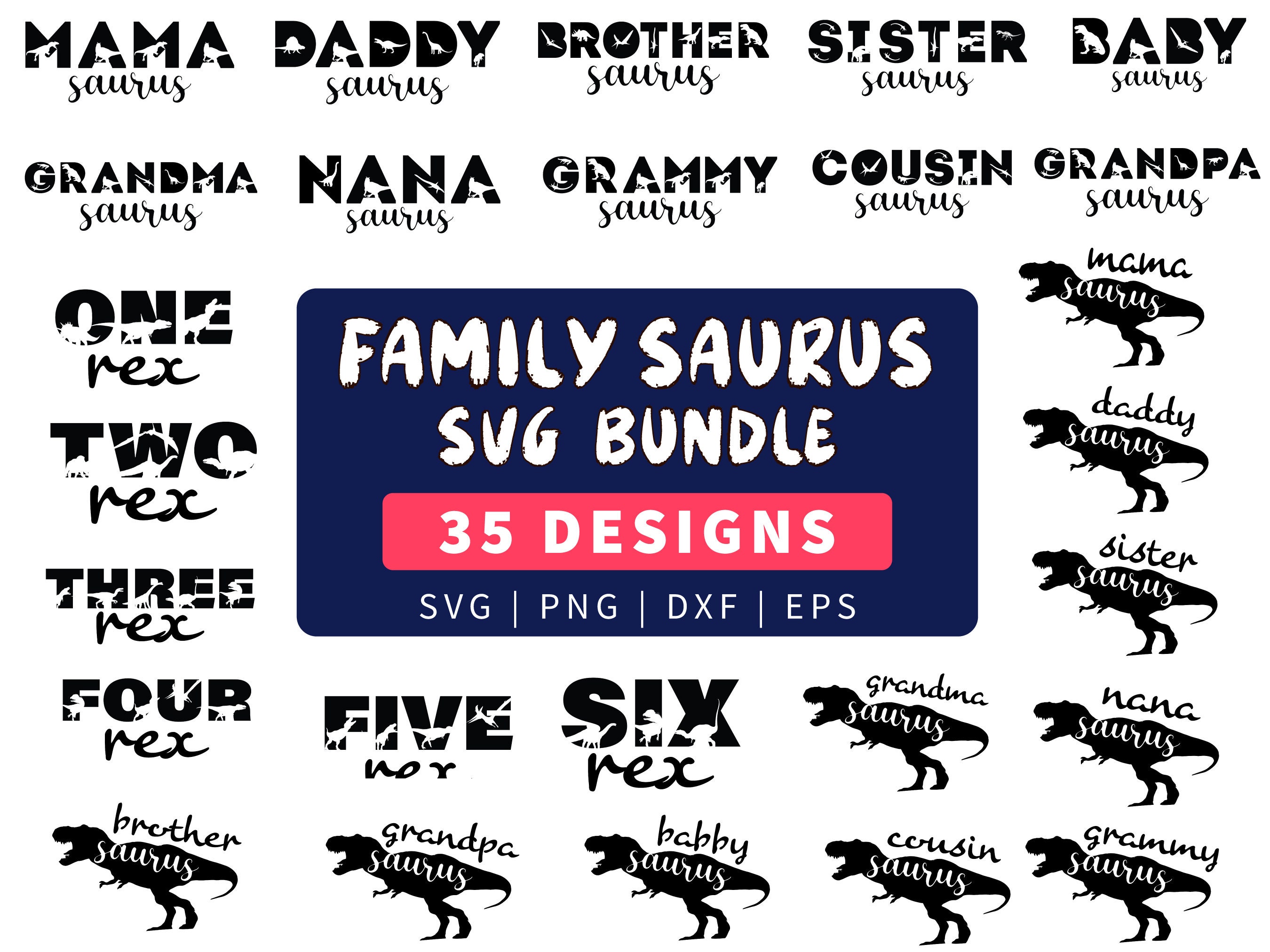 Family Saurus Svg Mama Saurus Svg Dinosaur Family Svg - Etsy Canada