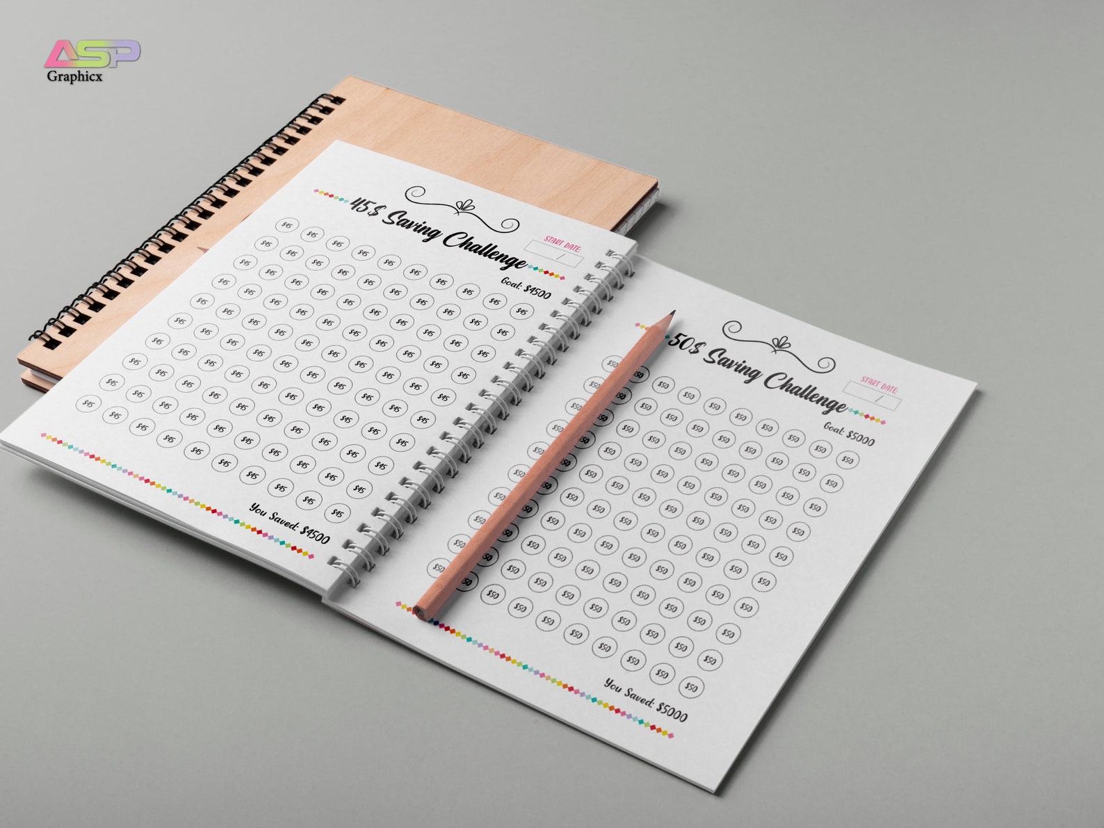 Custom 100 Day Savings Challenge – Printable Tracker Bundle (A3 A4 A5 ...
