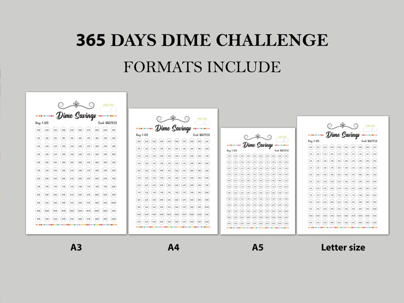 365 Days Penny Nickel Dime Quarter SAVINGS CHALLENGE BUNDLE - Money ...