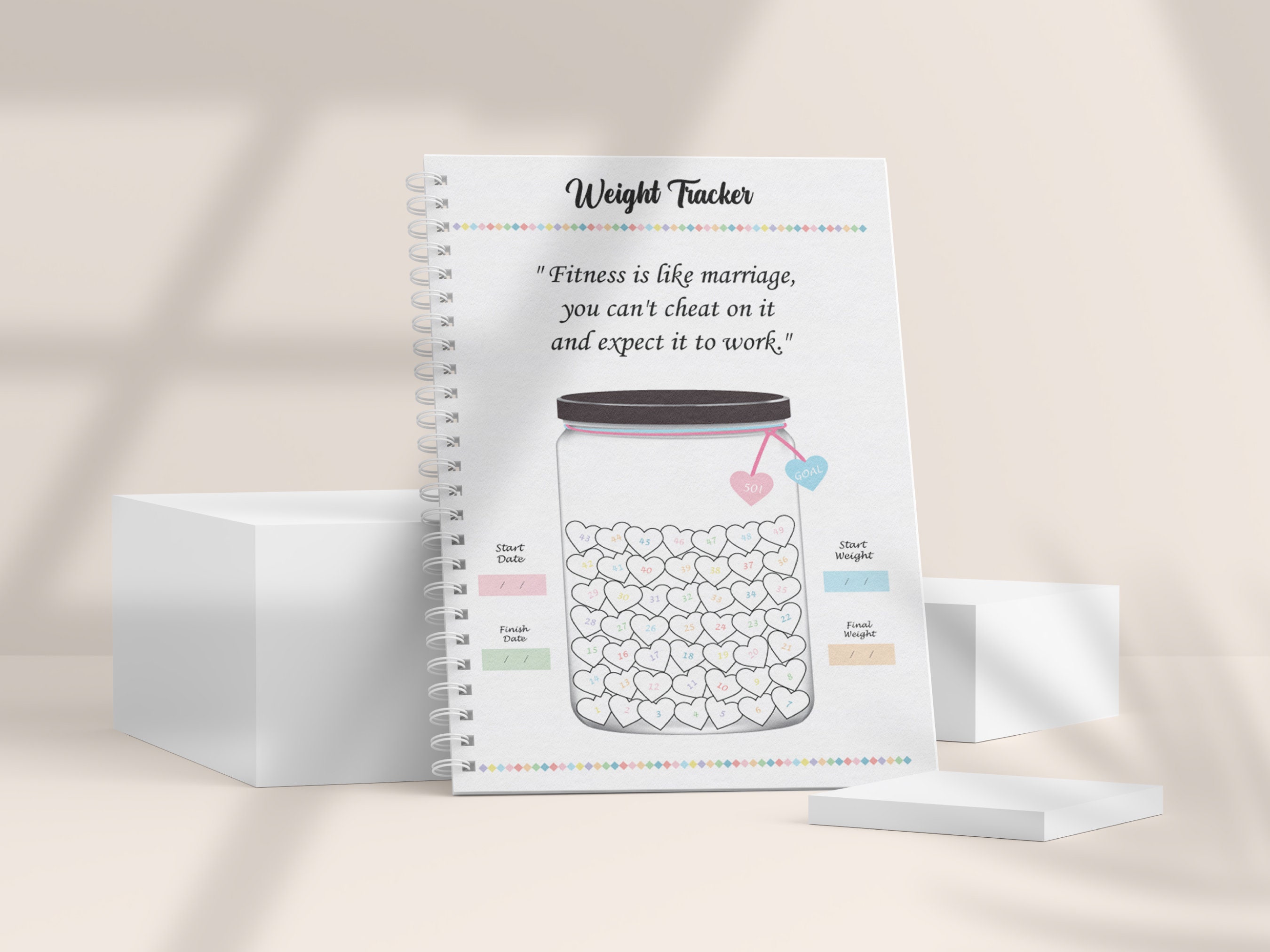 Weight Loss Tracker Printable Track Your Weight Planner Etsy 9849