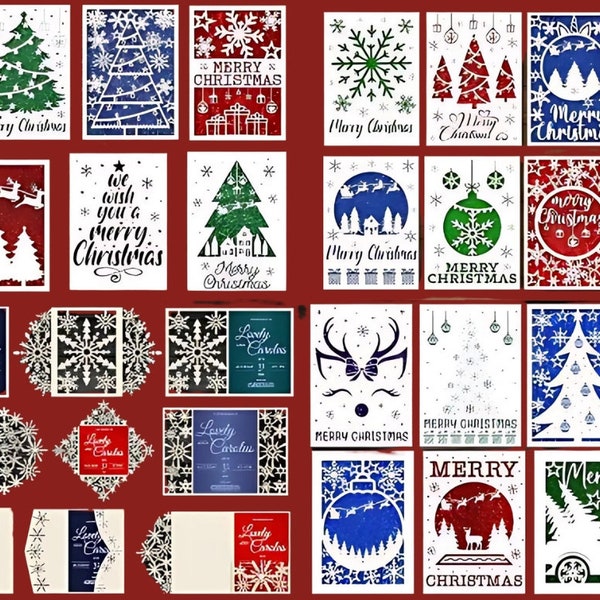 3d Pop Svg Christmas Card - Etsy