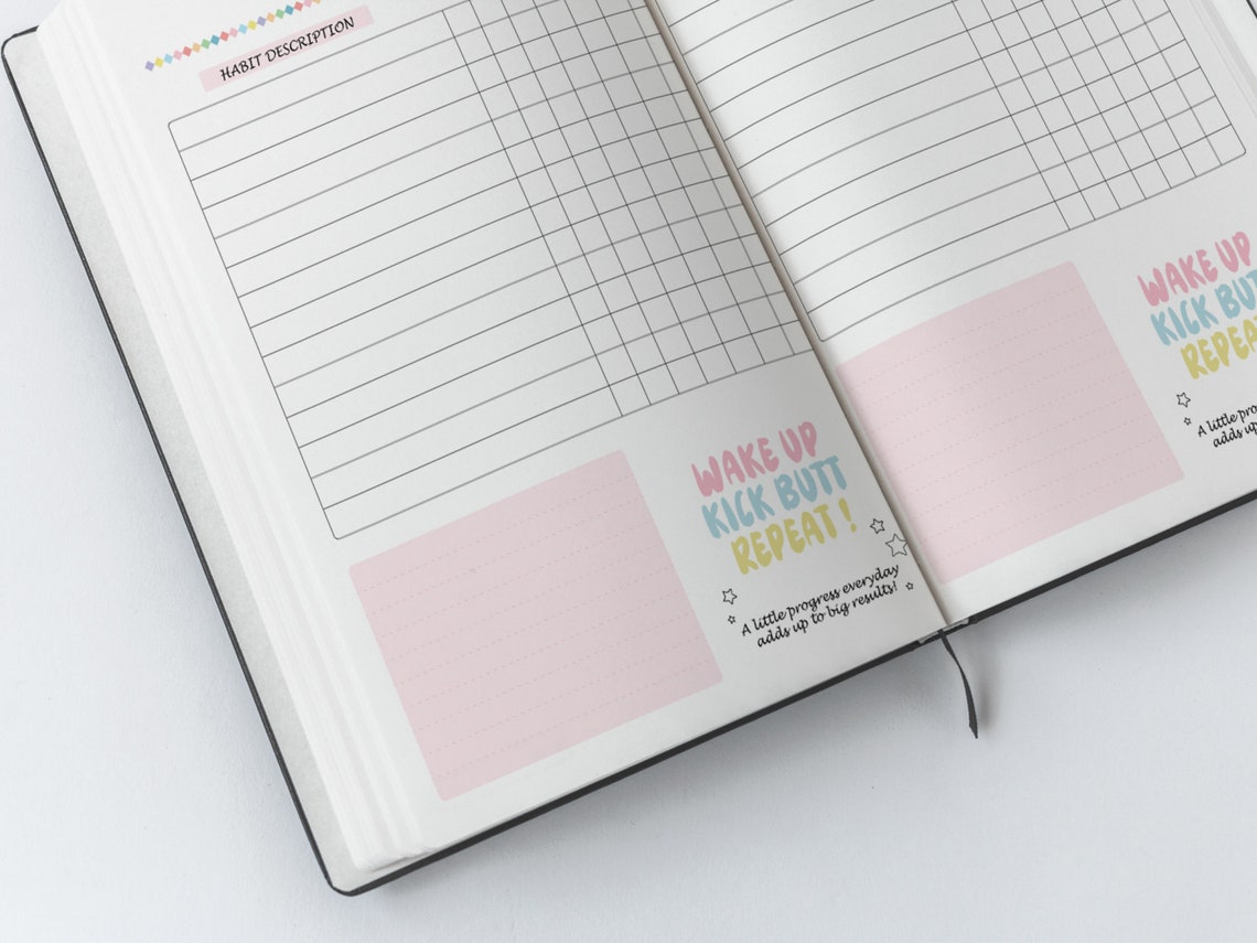 Daily Habit Tracker Printable Task Tracker Goal Tracker - Etsy