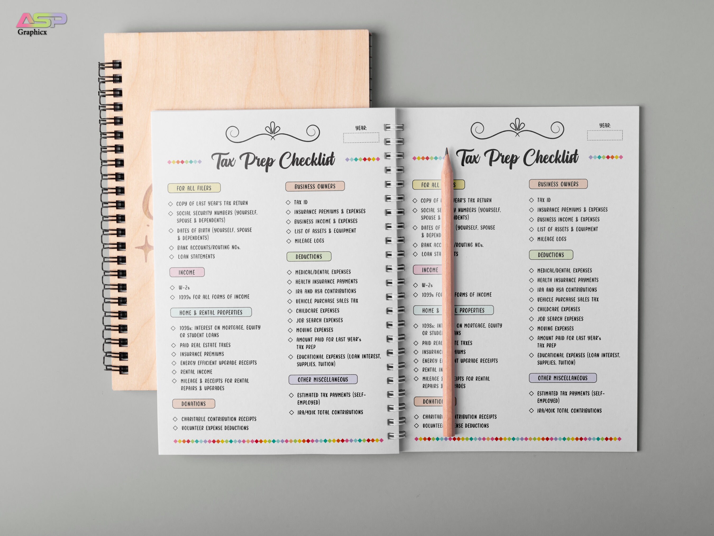 Tax Prep Checklist Tracker Printable | Tax Prep 2023 | Tax Tracker ...