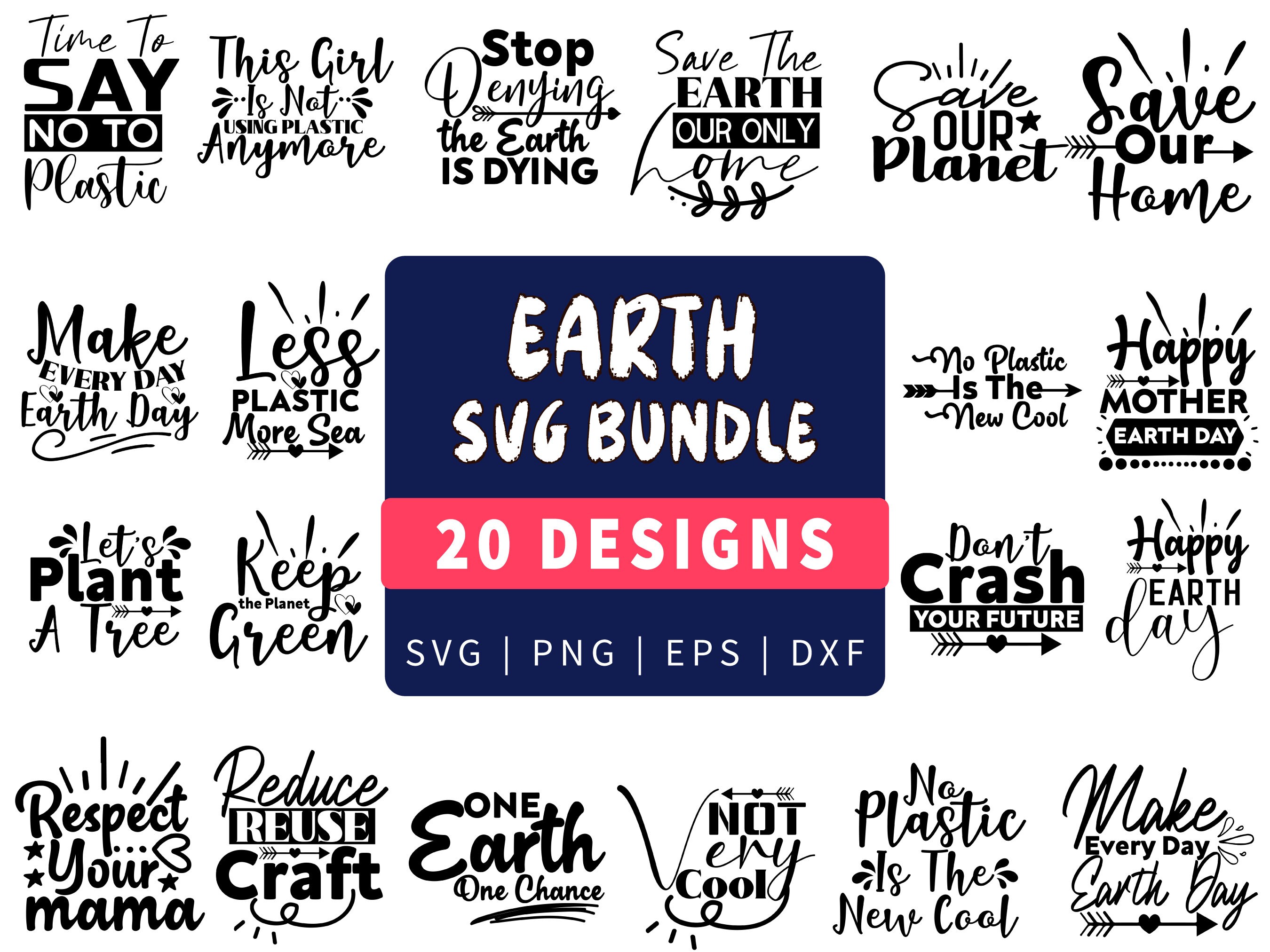Earth Day SVG Bundle Earth Svg Recycle Svg Earth Day - Etsy