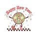 Happy New Year 2024 Png Bundle, Disco Ball New Year's PNG , Retro Happy ...