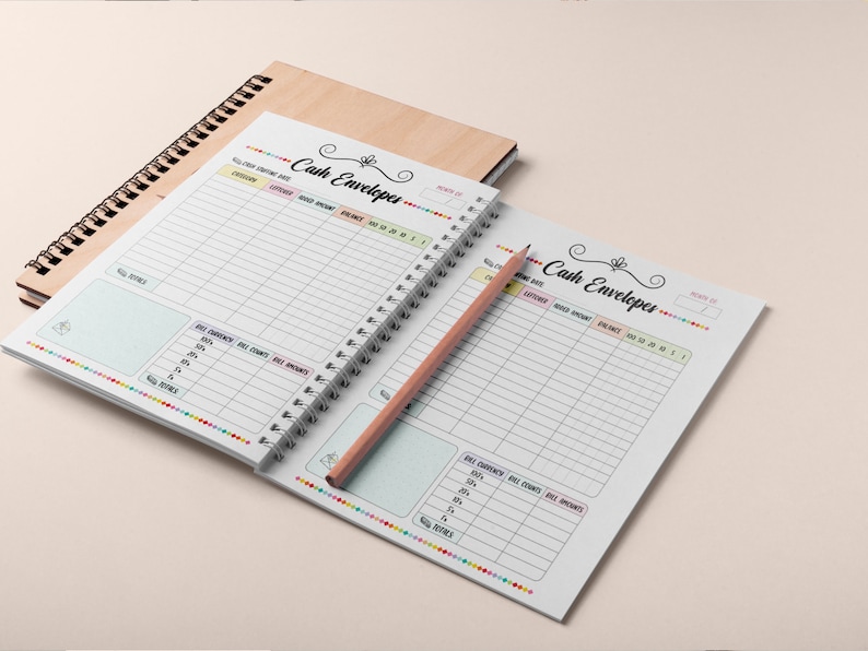 Cash Envelope Planner Printable Budget Tracker INSTANT - Etsy