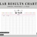 Medical Lab Test Results Chart | Printable Chart to Monitor Blood Test ...