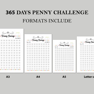 PENNY SAVINGS CHALLENGE - Money Savings Challenge | 365 Days Savings ...